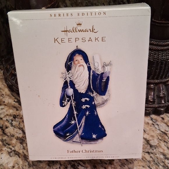 Hallmark | Holiday | Hallmark Keepsake Father Christmas In Blue Robe ...